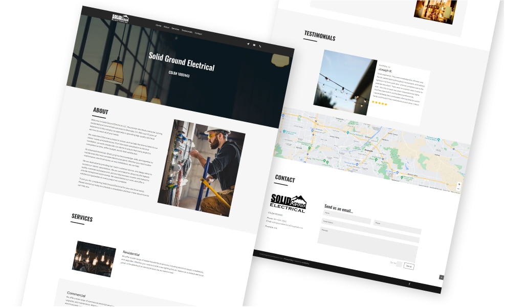 Solid Ground Electrical Brand Work · vonWolf.co